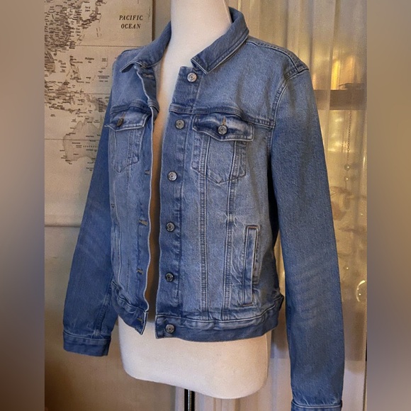 LOFT | Jackets & Coats | Loft Womens Denim Jacket In Light Blue | Poshmark